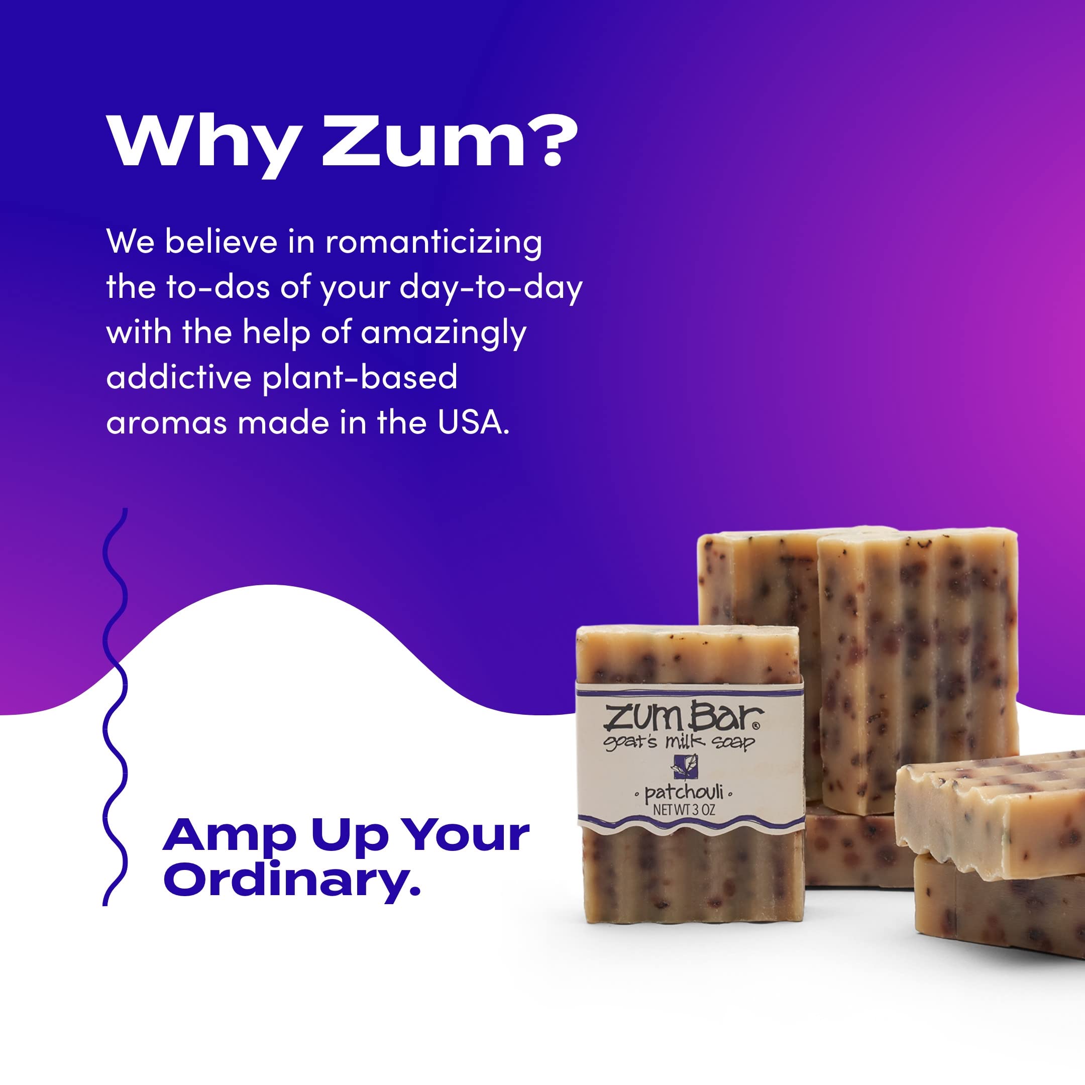 Zum Bar Goat's Milk Soap - Patchouli - 3 oz (6 Pack)