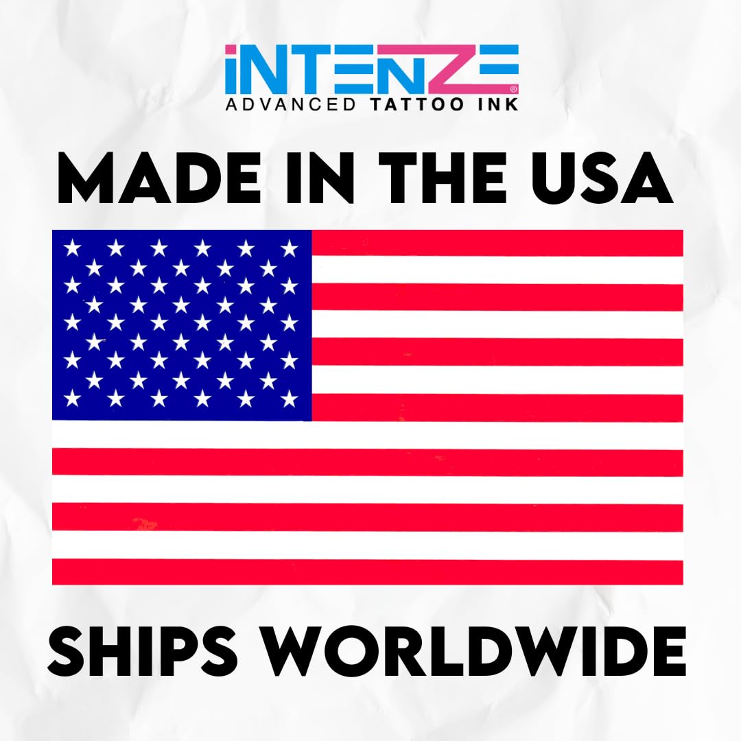 ZUPER Black Tattoo Ink by INTENZE 12 oz Sterilized with Certification and 100% Vegan. Original and Direct from Manufacturer