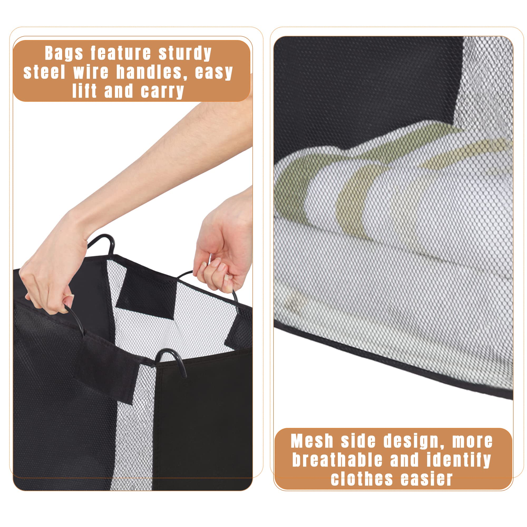 STORAGE MANIAC 3-Section Laundry Sorter with Foldable Ironing Board, Heavy-Duty Rolling Laundry Cart with and Removable Bags, Triple Laundry Hamper with Wheels, Matte Black