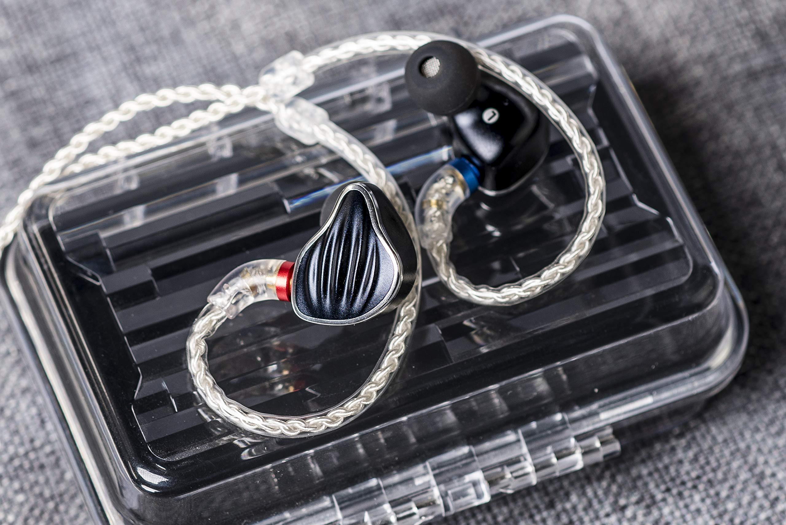 FiiO FH5 Best Over The Ear Headphones/Earphones Detachable Cable Design HiFi Quad Driver Hybrid (1 Dynamic + 3 Knowles BA) in-Ear Monitors for iOS and Android Computer PC Tablet