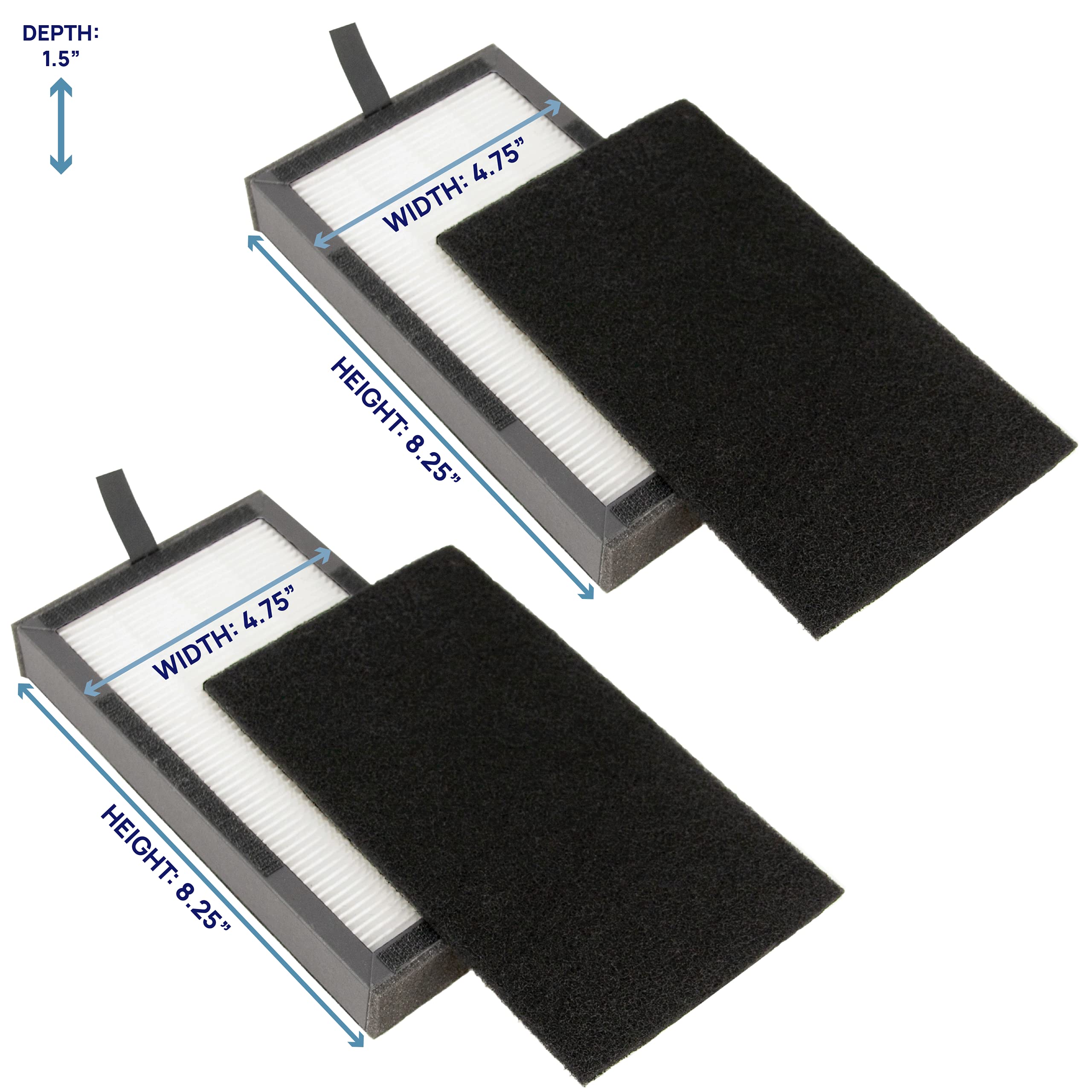 Filter Bros HEPA Filter E Replacement Fits GermGuardian FLT41002PK AC4100 AC4175