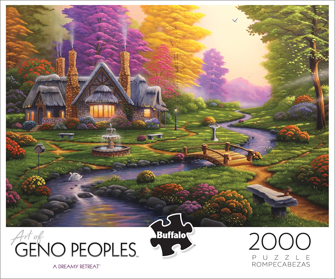 Buffalo Games - Geno Peoples - A Dreamy Retreat - 2000 Piece Jigsaw Puzzle for Adults Challenging Puzzle Perfect for Game Nights - 2000 Piece Finished Size is 38.50 x 26.50
