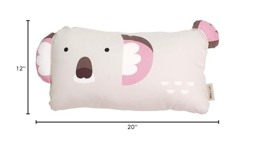 MILO & GABBY Original Animal 3D Toddler Pillowcase for Babies and Kids, 100% Cotton Olive The Koala