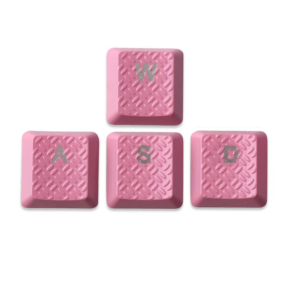 BestParts Texture Tactility Backlit Keycaps Compatible with Logitech G813/G815/G913/G915 TKL RGB Mechanical Gaming Keyboard (WASD+Arrow Keys) Pink