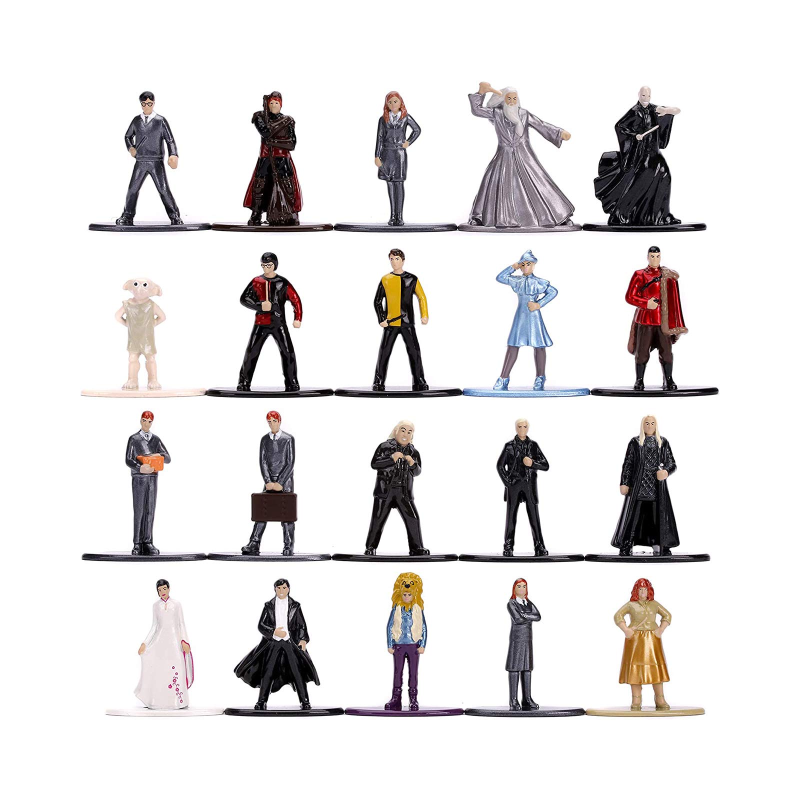 Jada Toys Harry Potter 1.65" Die-cast Metal Collectible Figures 20-Pack Wave 4, Toys for Kids and Adults, Silver