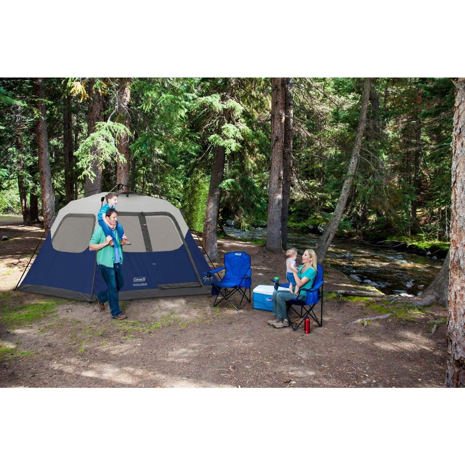 Coleman 6-Person Instant Tent Blue