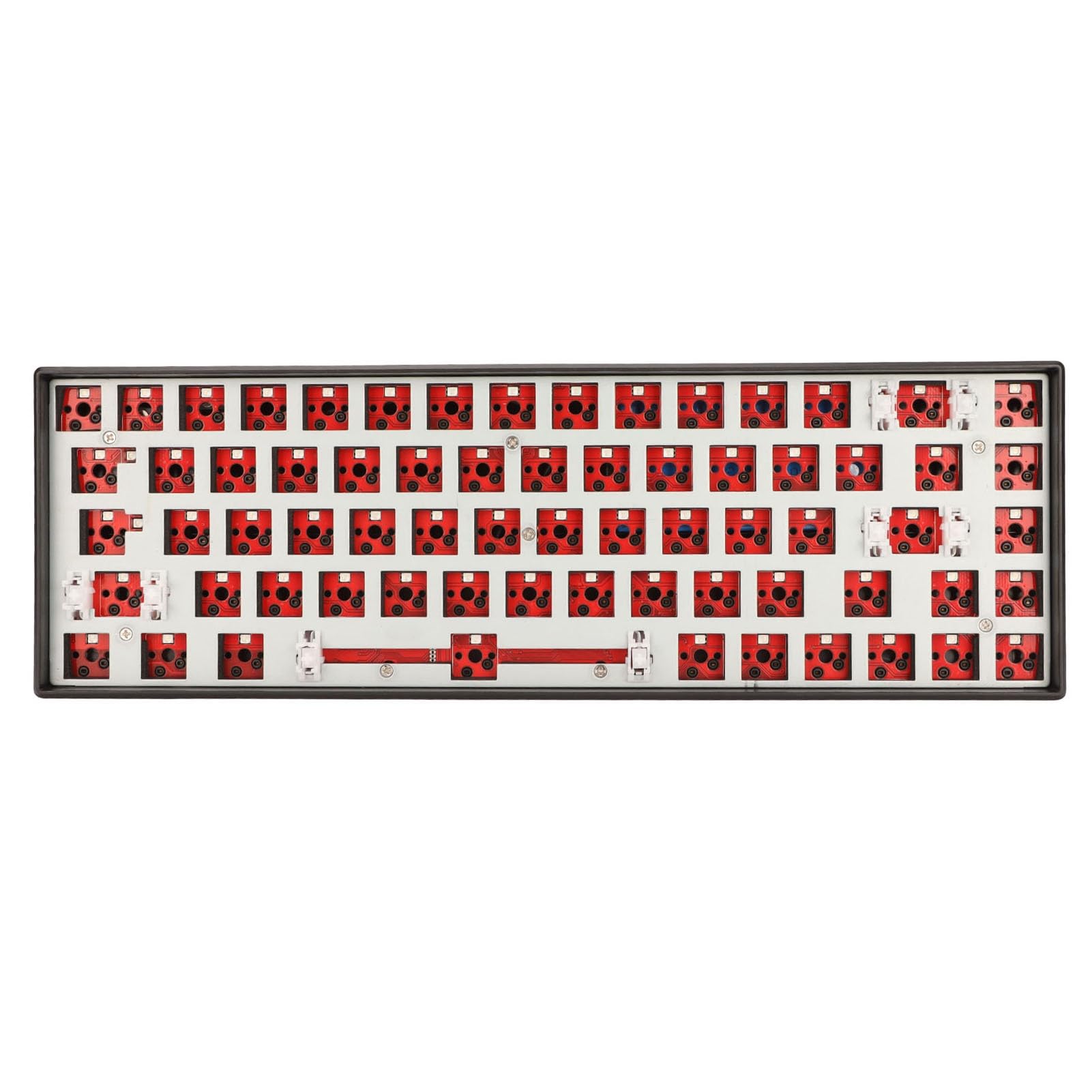 ASHATA WL68 65% RGB DIY Mechanical Keyboard, 68 Keys Hot Swappable 5Pin 3Pin Switch, Bluetooth 5.0/USB C Wired/2.4GHz Customized Gaming Keyboard Kit for Win/for