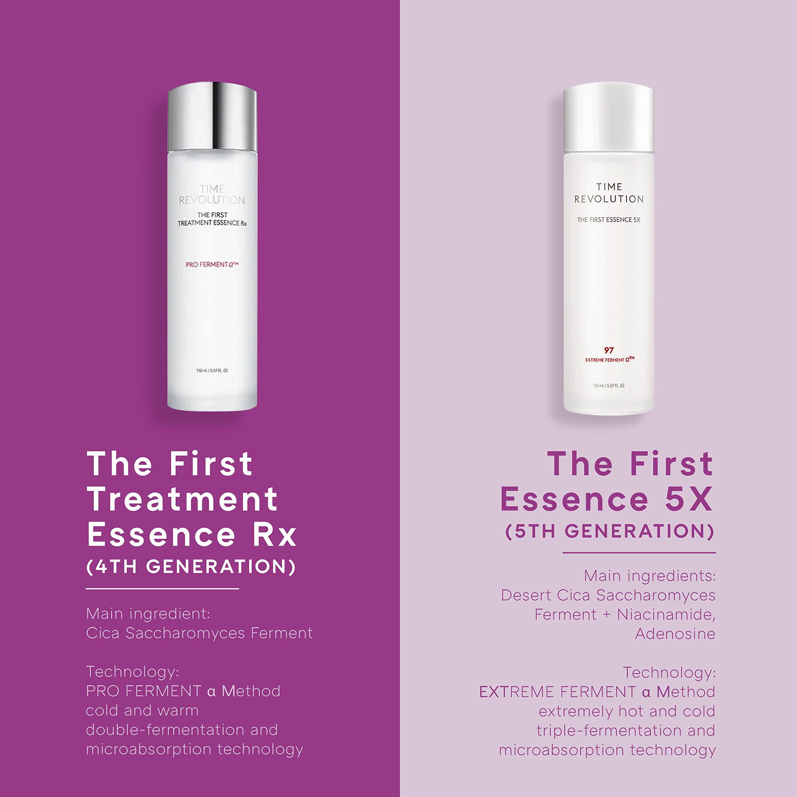 MISSHA Time Revolution The First Treatment Essence RX 150ml - Essence/Toner that Moisturizes and Smoothes the Skin Creating A Clean Base - Amazon Code verified for Authenticity
