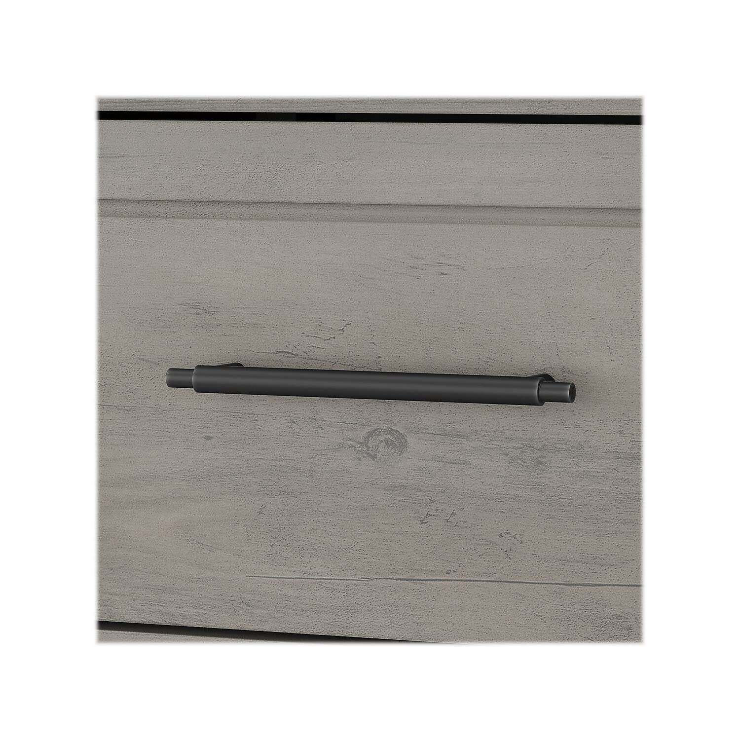 Bush Furniture Key West Bathroom Tall Narrow Bookcase Cabinet, Driftwood Gray