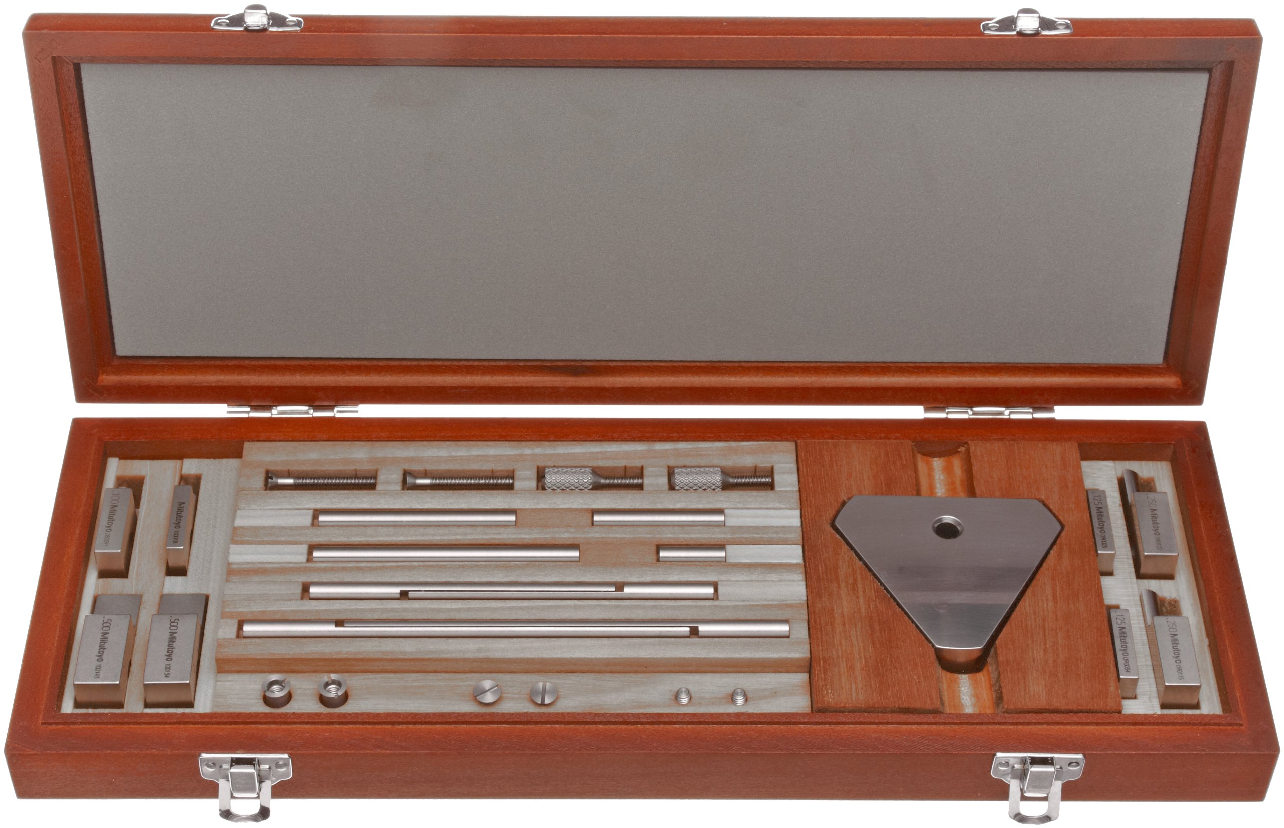 Mitutoyo 516-612 Square Gage Block Accessories Set, Inch (27 Piece Set)