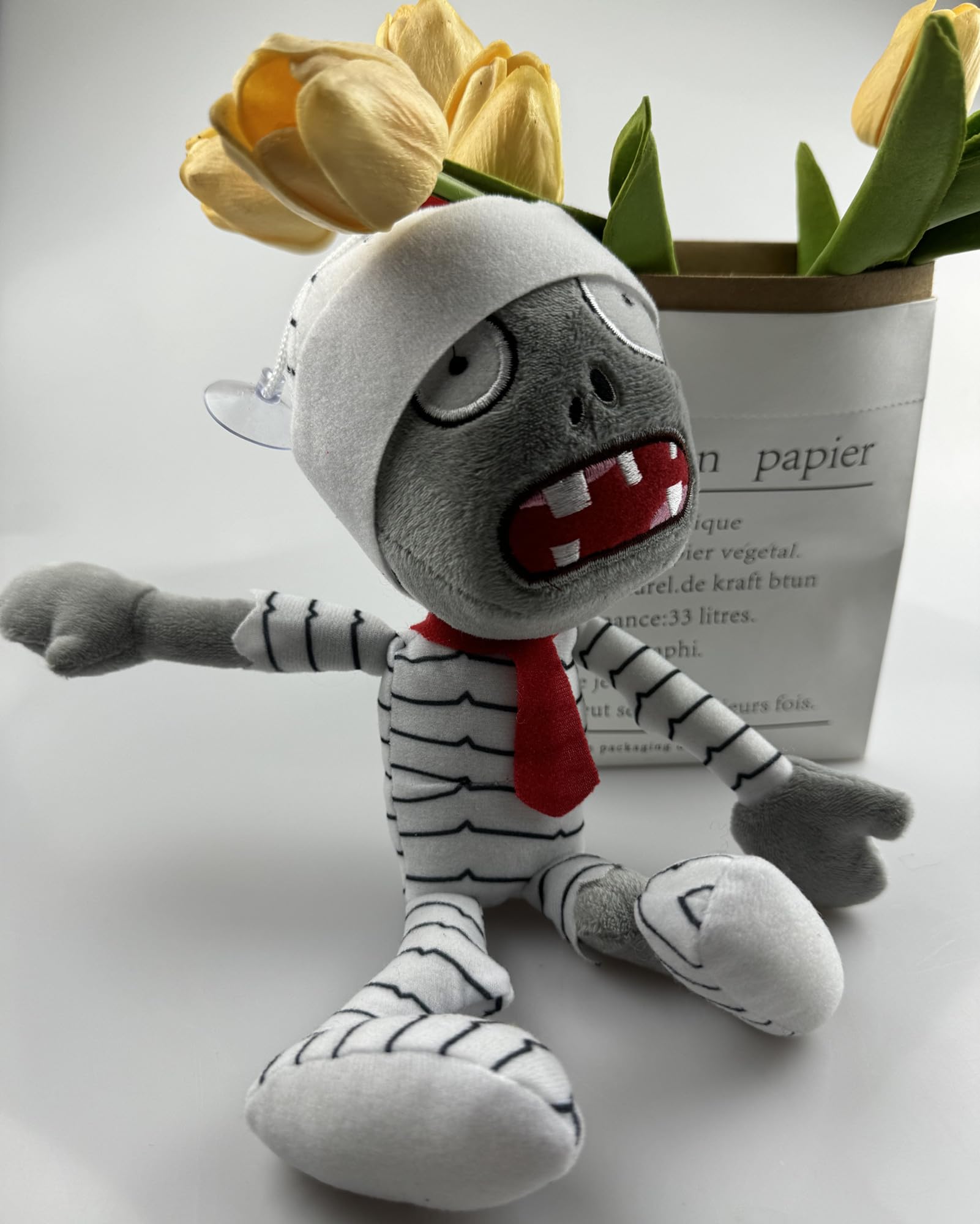 JHESAO 10" Plants and Zombies Mummy Plush Zombies Toys Normal Zombie PVZ Plushies 1 2 Stuffed Soft Doll Mummy Zombies New