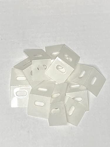Amazing Drapery Hardware Clear Vertical Blind Repair Tabs, Pre Cut, for All Vertical Vanes or Slats, 10 Pack