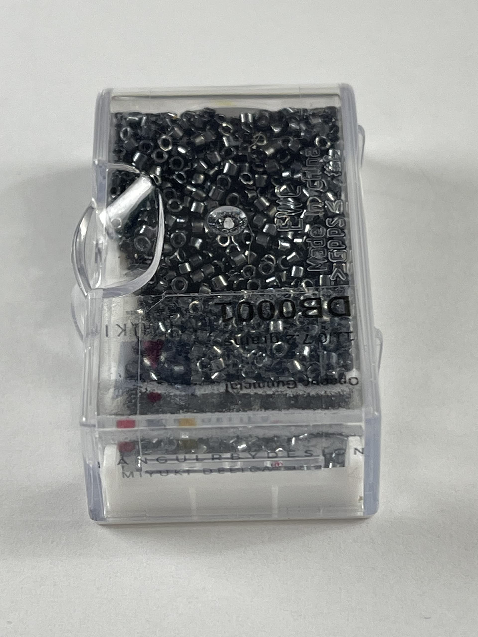 Miyuki Delica 11/0 Cylinder Seed Beads - Gunmetal - DB0001 5 Grams