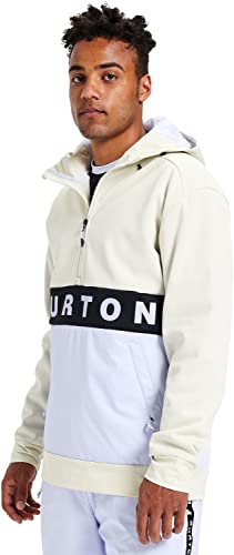 Burton Men's Standard Crown Weatherproof Performance Fleece Pullover, Silver Green/Opal, Small