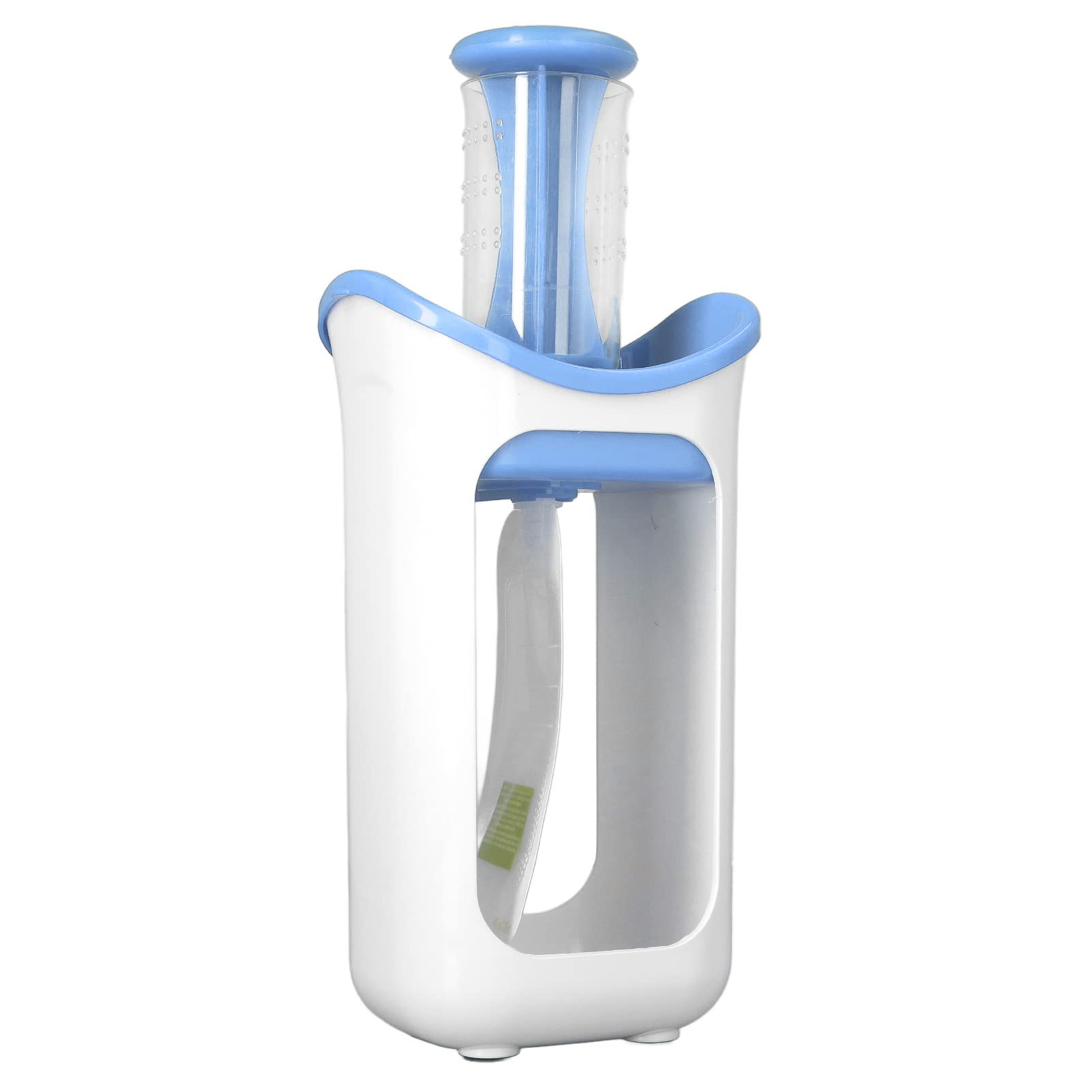 Baby Squeeze Station Infant Baby Food Maker Fruit Puree Squeeze Station Baby Food Container with Squeeze Bag Home Kitchen Tools for Homemade Purees (Blue)