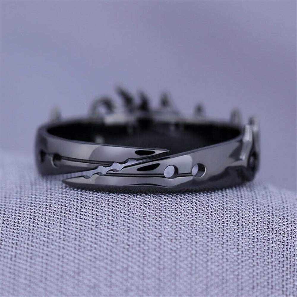 Anime Meliodas Black Dragon Finger Ring Fashion Rings Adjustable Cosplay Props