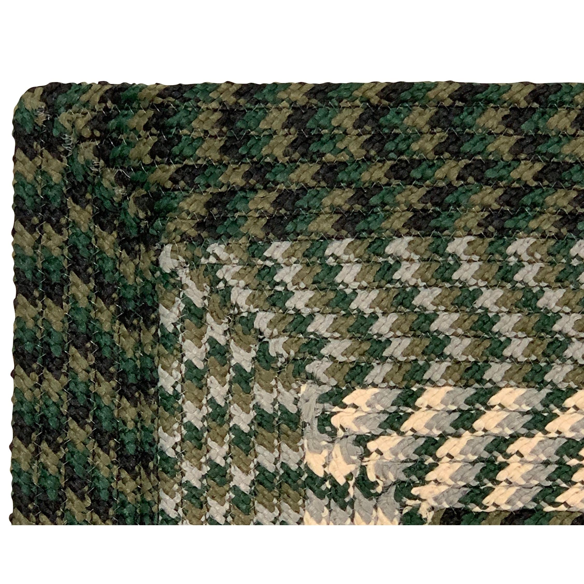 Better Trends Braided Rug, Alpine Braid Collection - Durable, Stain Resistant, Reversible Indoor Utility Rug, 100% Polypropylene Rug, Vibrant Color Rug, 20" x 30" Oval Rug, Navy Stripe Rug
