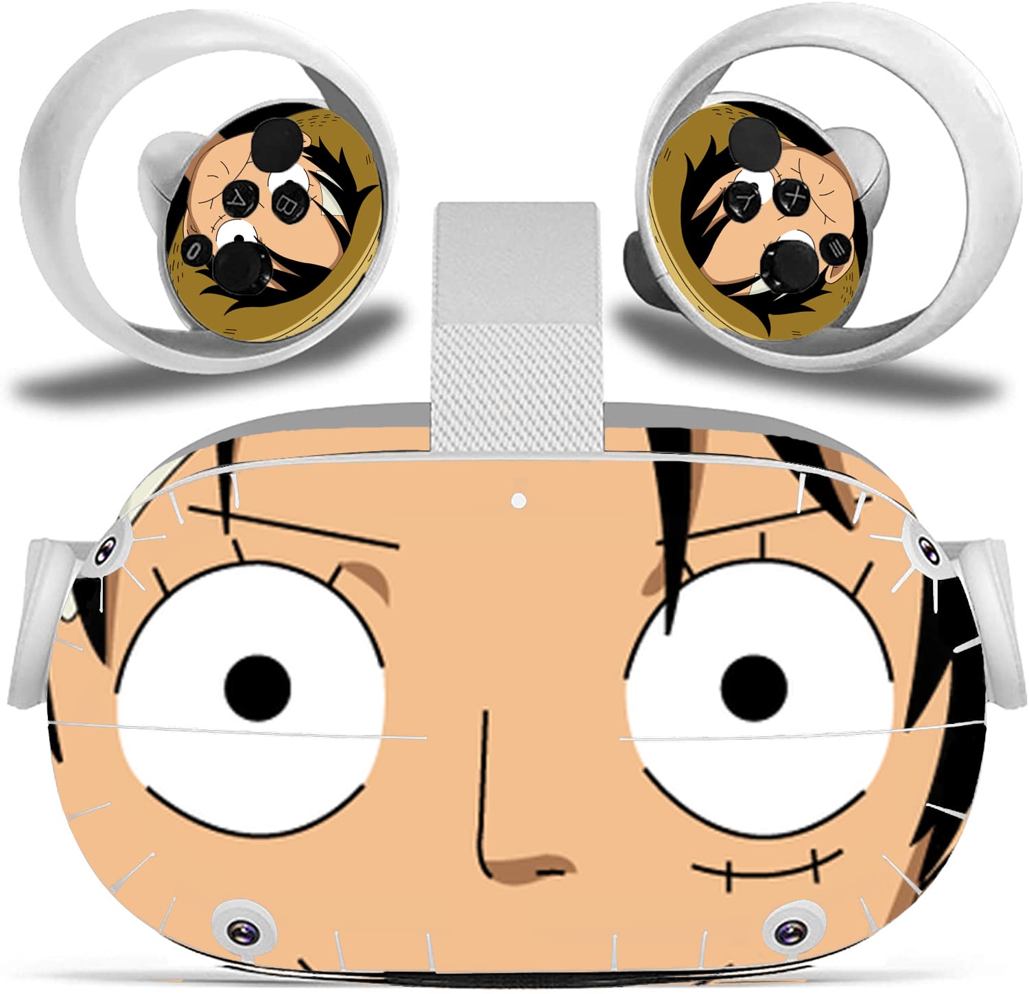 Anime Oculus Quest 2 VR Headset and Controller Skin, Vinyl Decal Skin for VR Headset and Controller, Virtual Reality Protective Accessories