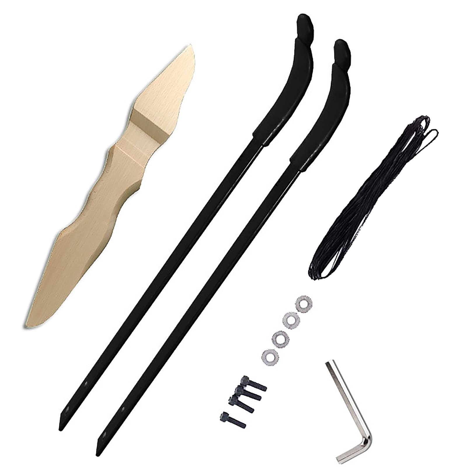 Archerest Archery Recurve Bow, Takedown Bow for Adults and Teens Beginners - Hunting/ Backyard Sports Game (48'', Wood- 40 lbs.)