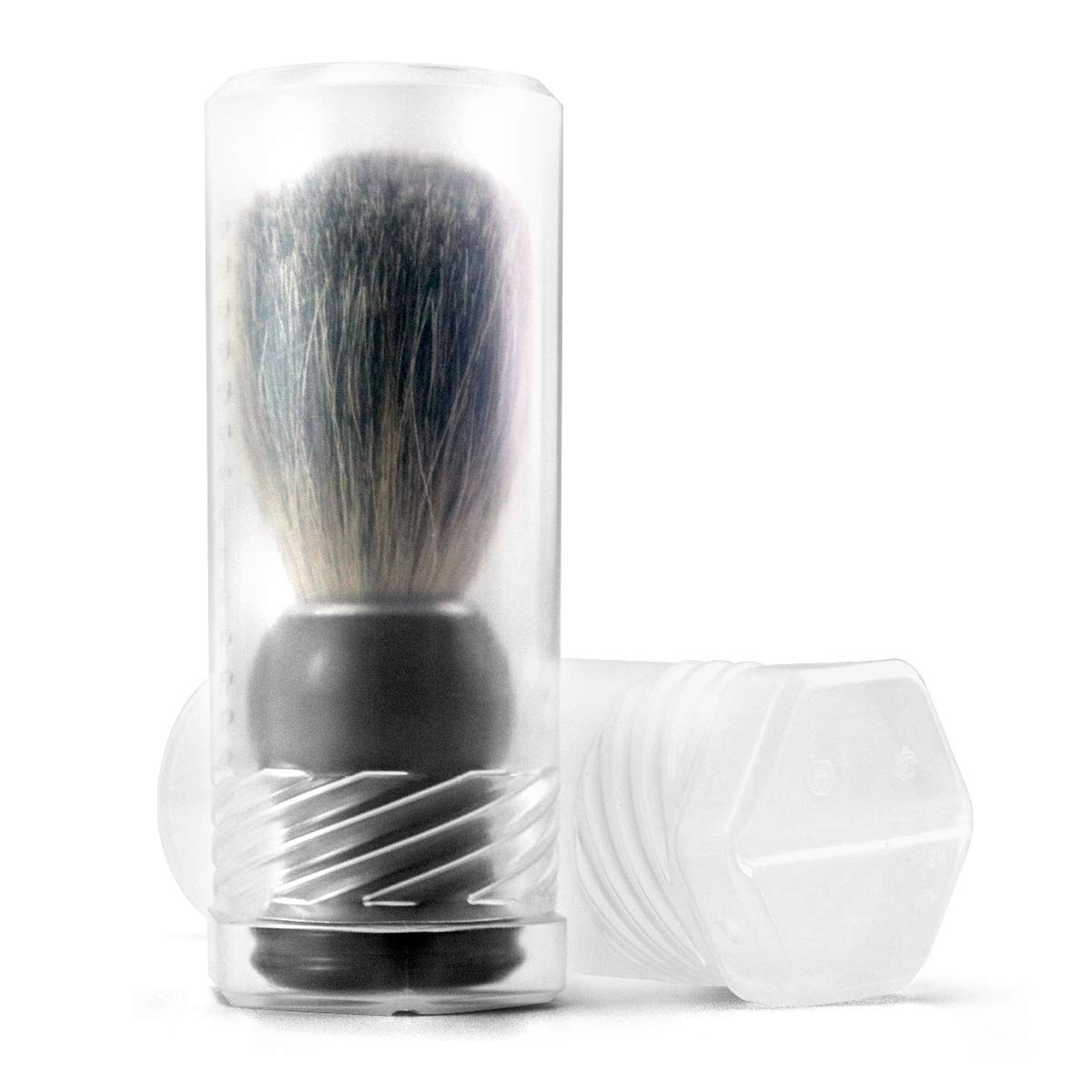 QSHAVE Shaving Brush Travel Case Holder Fit for Most of Shaving Brushes (Brush not Included)