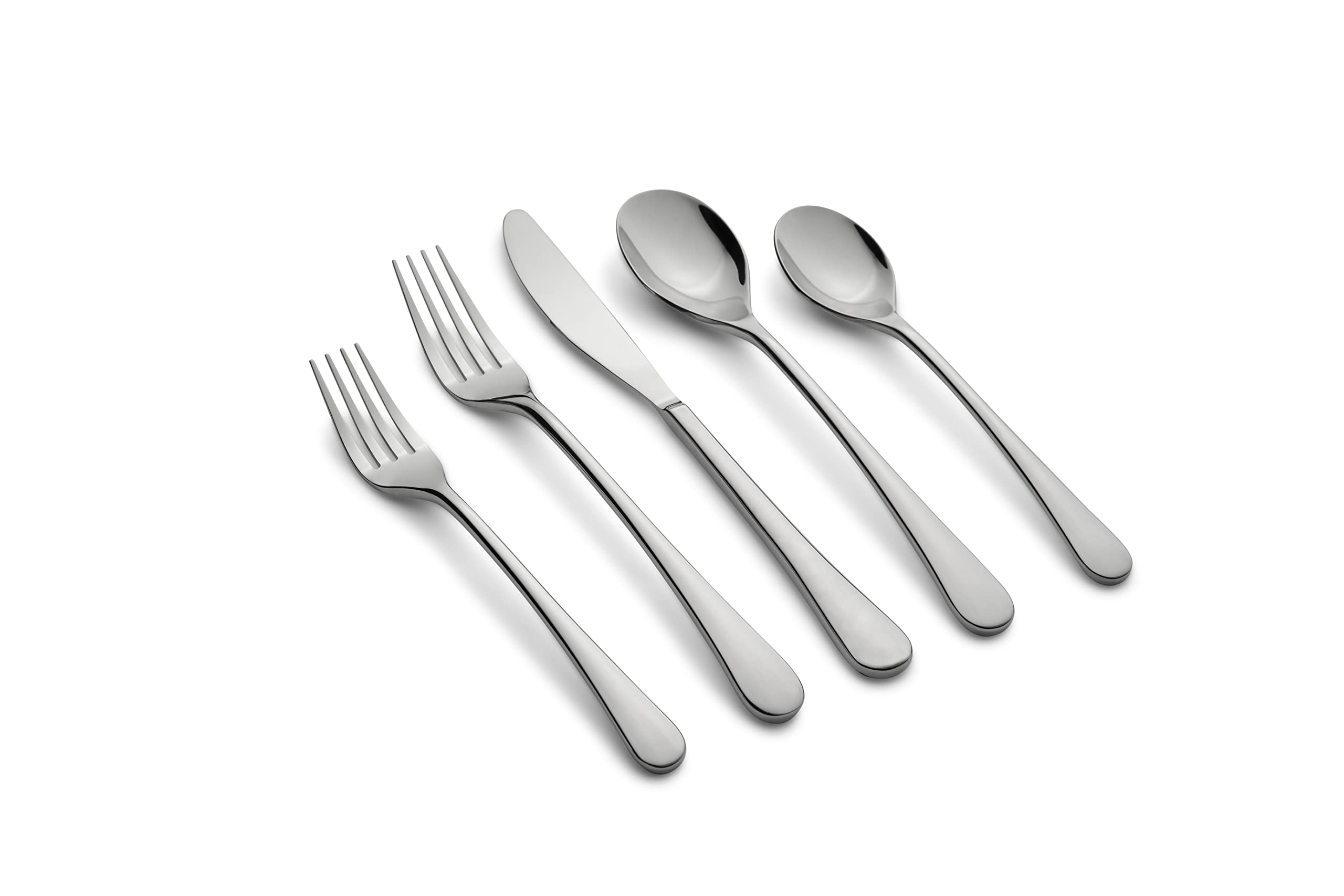Cambridge Xyla 20-Piece Flatware Set, Service for 4, 0, SILVER SATIN