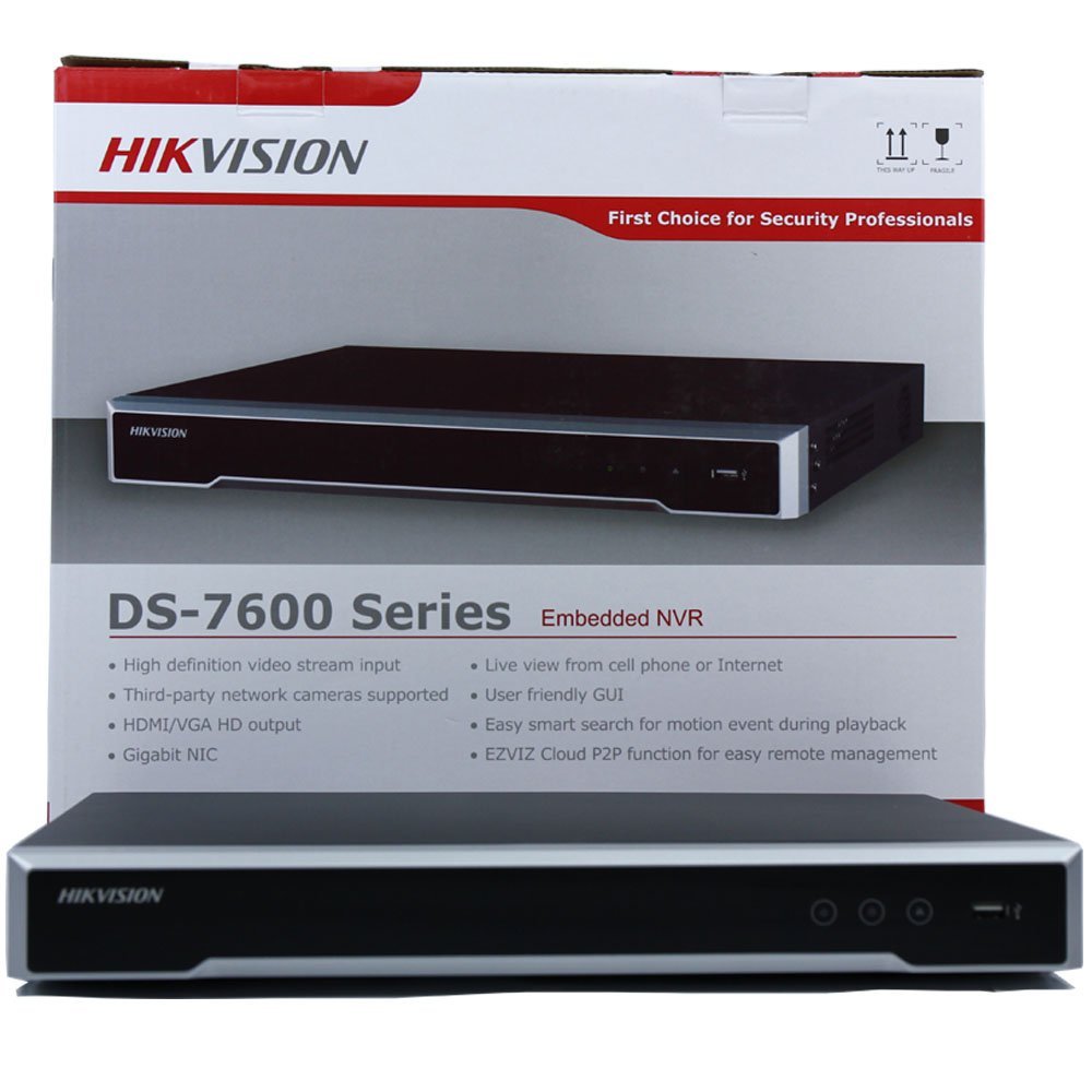 NVR, 8-CHANNEL, H264+/H264/H265, UP TO 12MP, INTEGRATED 8-PORT POE, HDMI, 2-SATA, NO HDD