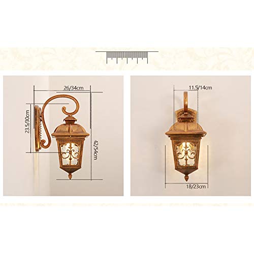 YRBDSA Outdoor Wall Lantern Porch Light Outdoor Waterproof Aisle Garden Home Balcony Villa Outdoor Gate Courtyard Corridor