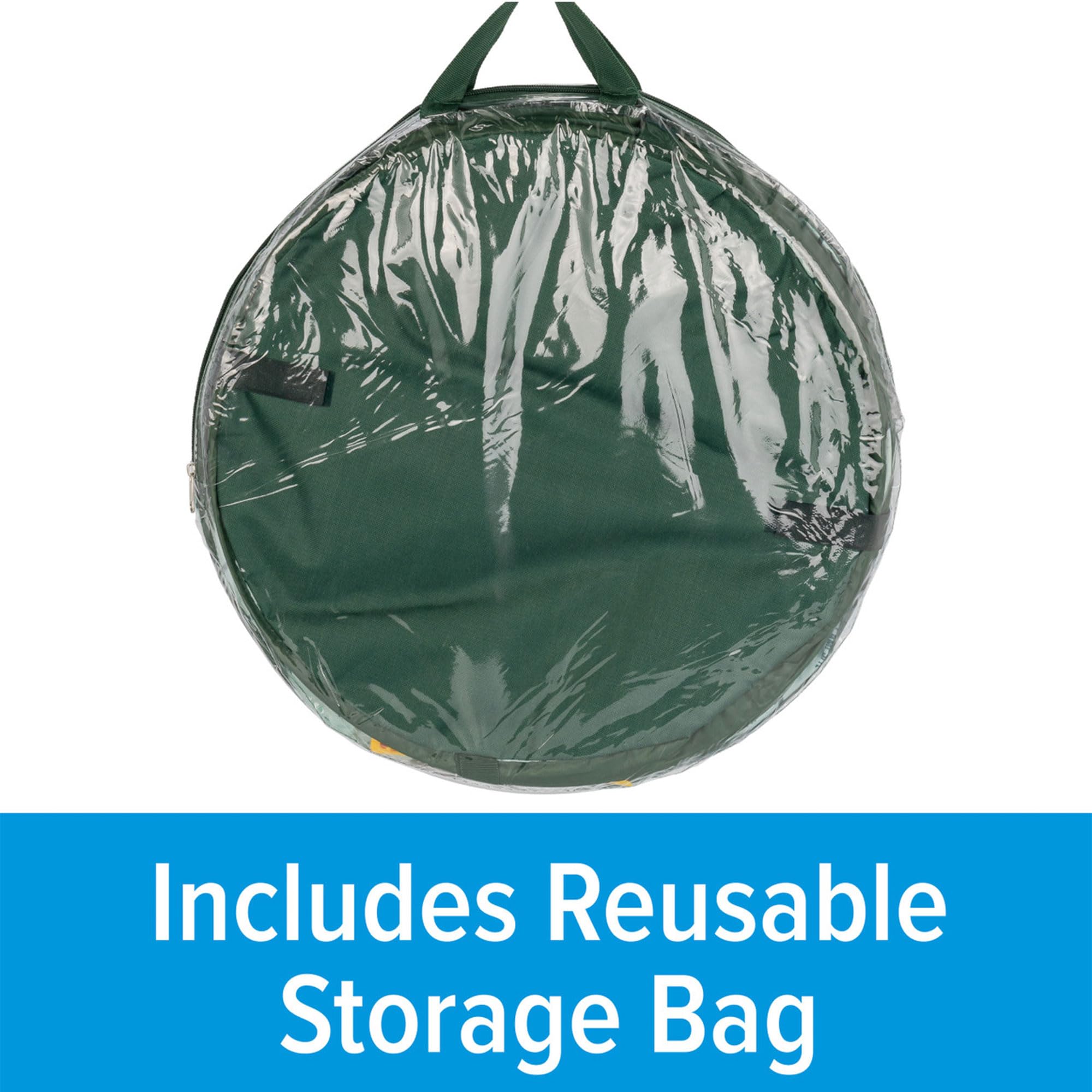 Camco Pop-Up Utility Container | Features Heavy Duty Liner & Zipper Close Lid | Holds 30-Gallon Kitchen-Size Trash Bags | Stands 2-Ft Tall & Collapses for RV Storage and Organization (42996)