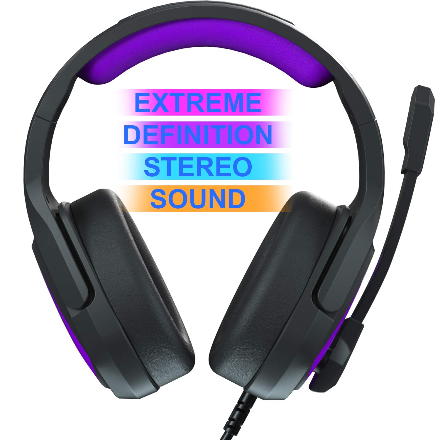 Anivia Stereo Gaming Headset for Xbox One PS4 PC - Surround Sound Over-Ear Headphones Anti-Noise Mic,Volume Control Laptop, Mac,Smartphone, iPad