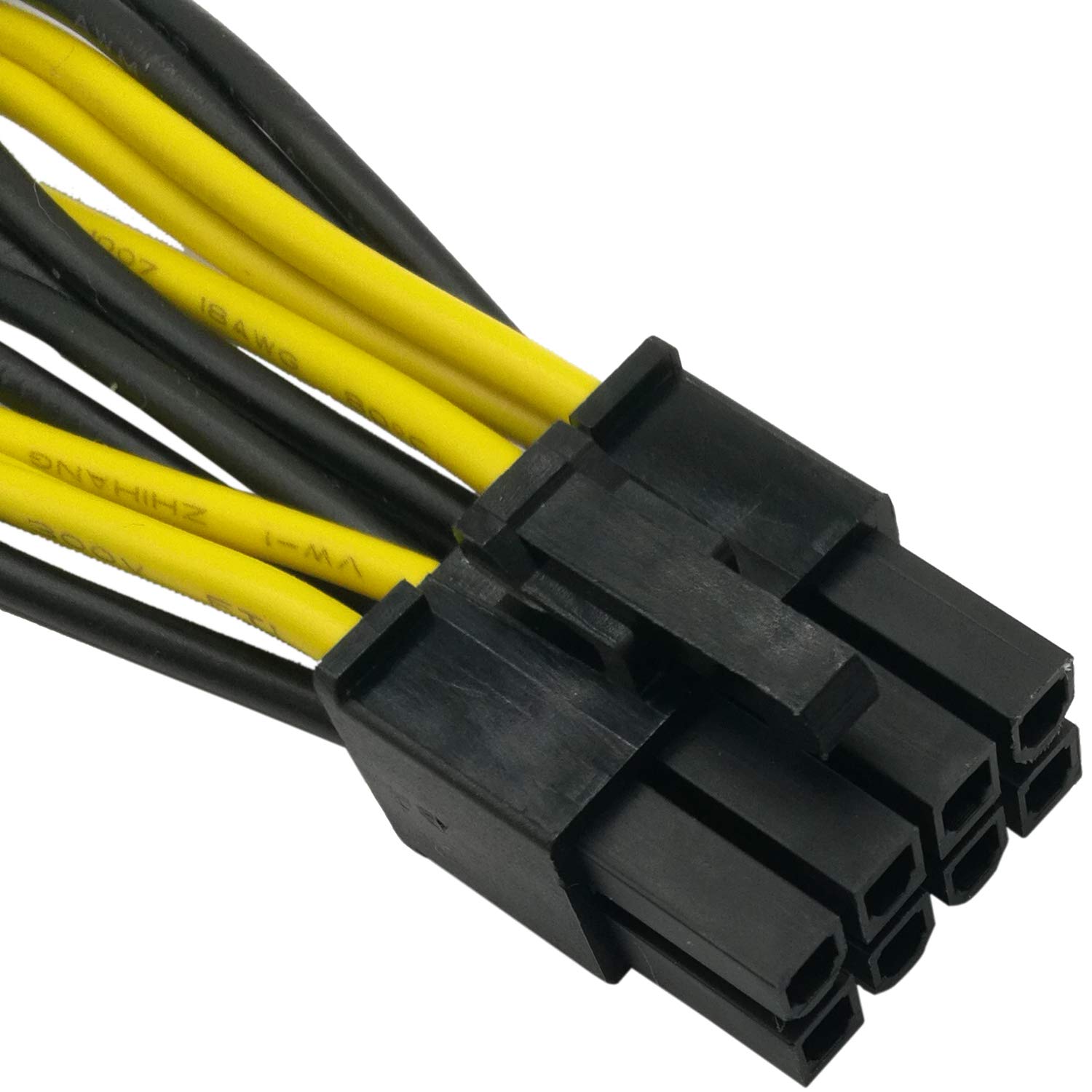 COMeap NVIDIA Graphics Card Power Cable 030-0571-000 CPU 8 Pin Male to Dual PCIe 8 Pin Female Adapter for Tesla K80/M40/M60/P40/P100 4 inches (2-Pack) (10cm)