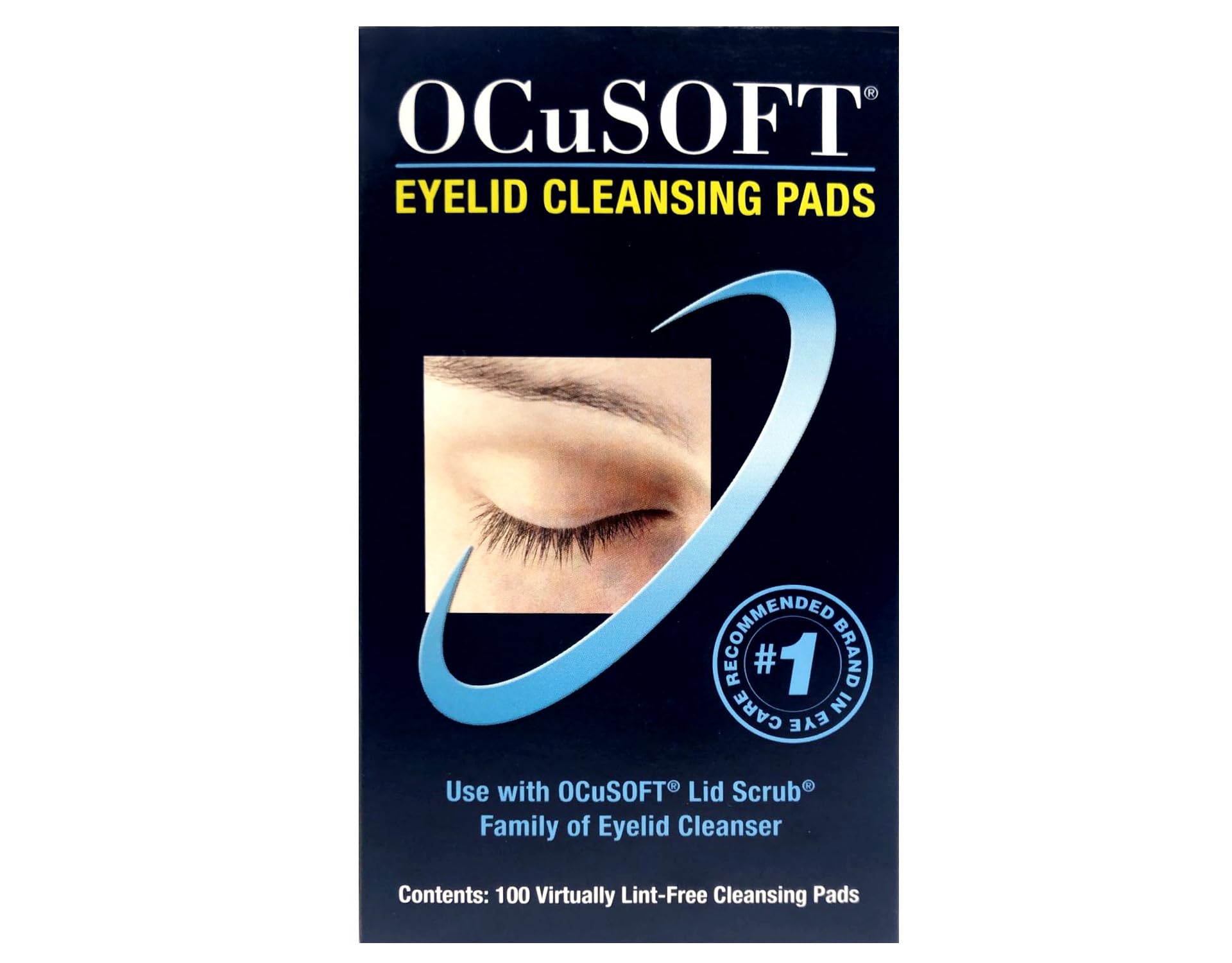 OCuSOFT Eyelid Cleansing Replacement Pads, White, 100 Count (Pack of 1)