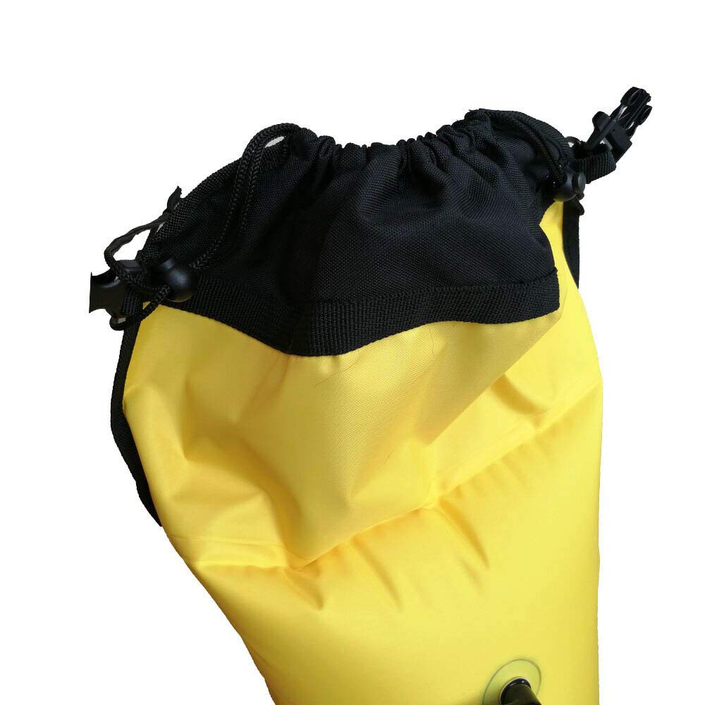 Arya Life Sea Kayak Paddle Float Floating Bag, Dual Air Chambers with Twist Air Valves, Yellow
