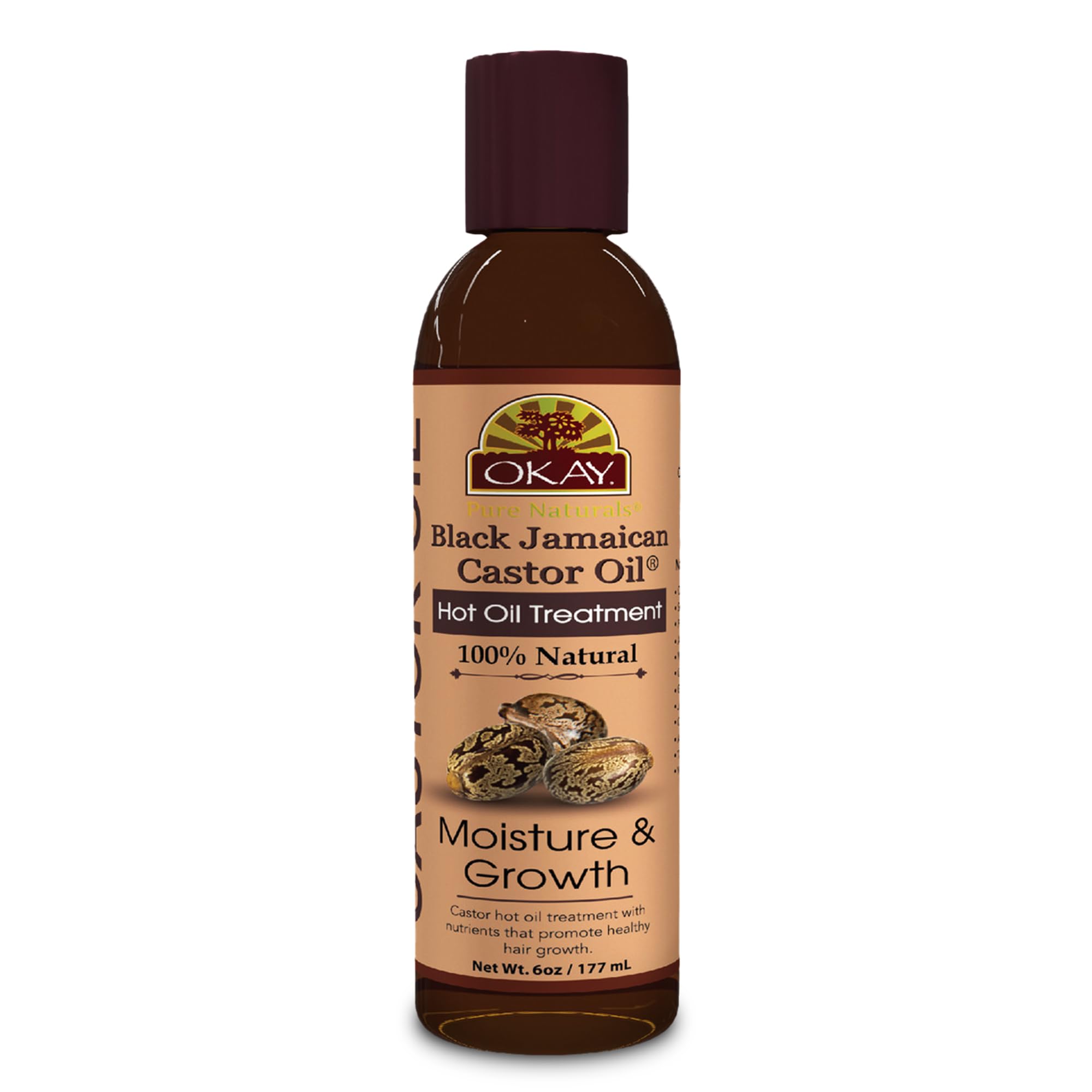 OKAY HOT OIL TREATMENT BLACK JAMAICAN CASTOR OIL 6oz / 117ml