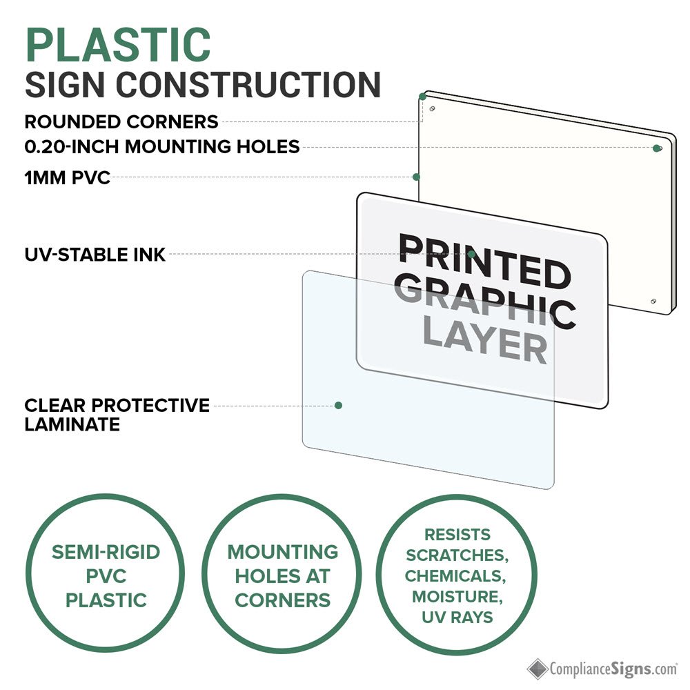 ComplianceSigns.com Check Out (With Left Arrow) Sign with Symbol, 10x7 in. Plastic for Wayfinding, Made in USA