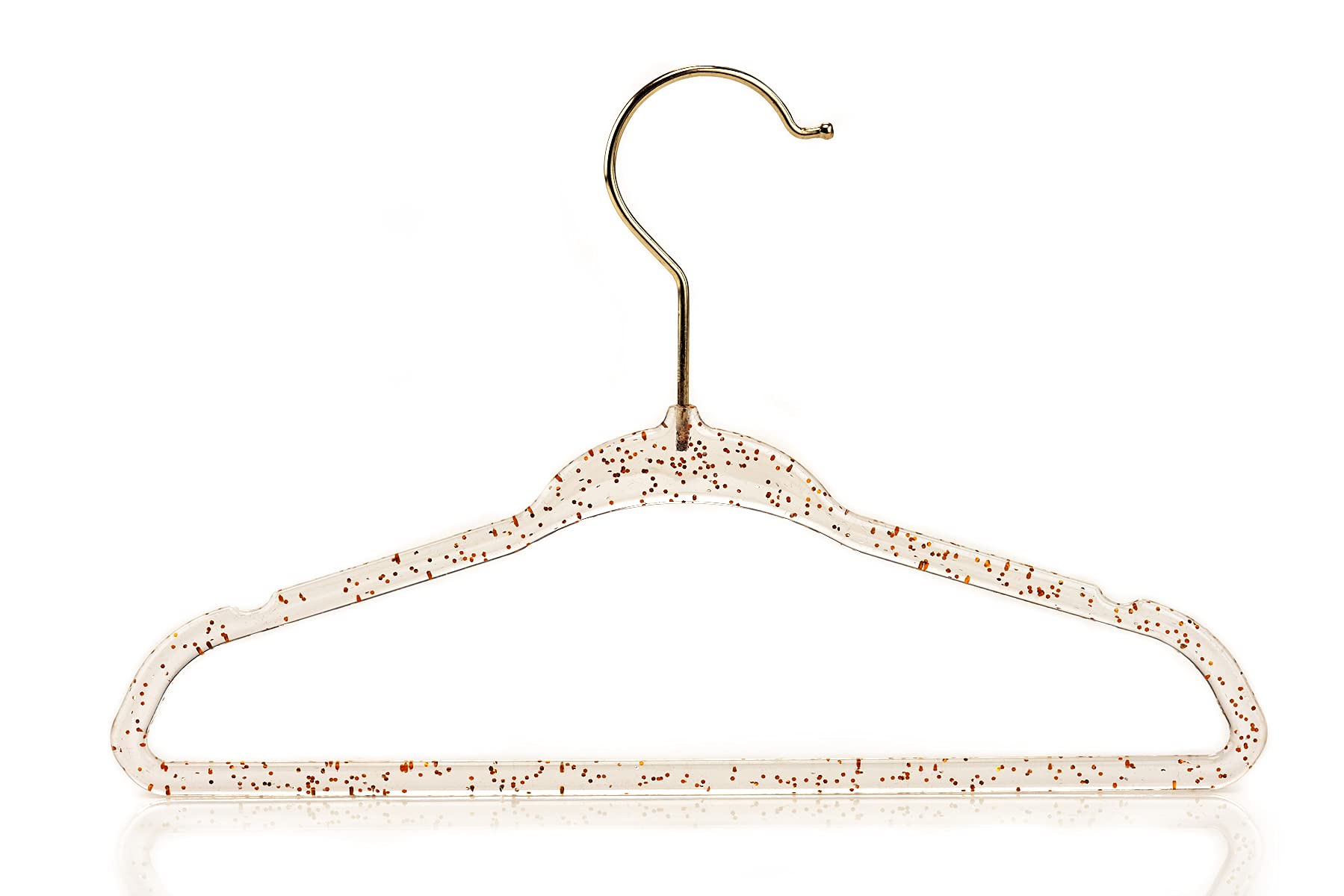 Concepts 20 Pack Premium Heavy Duty Glitter Accrylic Baby Hangers-Elegant for Baby Nursery Space-Saving Non-SlipClothes Hangers with Chrome Hook