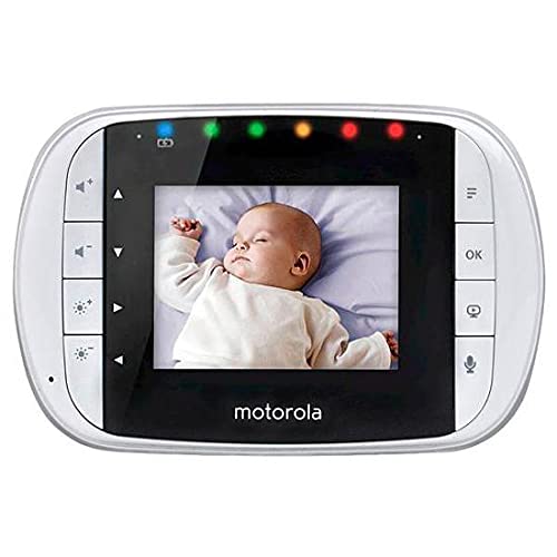 Motorola MBP33XL 3.5" Video Baby Monitor with Digital Zoom, Two-Way Audio and Room Temperature Display, 2 Piece Set (Pack of 1)