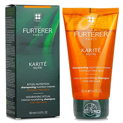Rene Furterer KARITE NUTRI Intense Nourishing Shampoo, Very Dry Damaged Hair, Shea Oil, Shea Butter, 5 oz.
