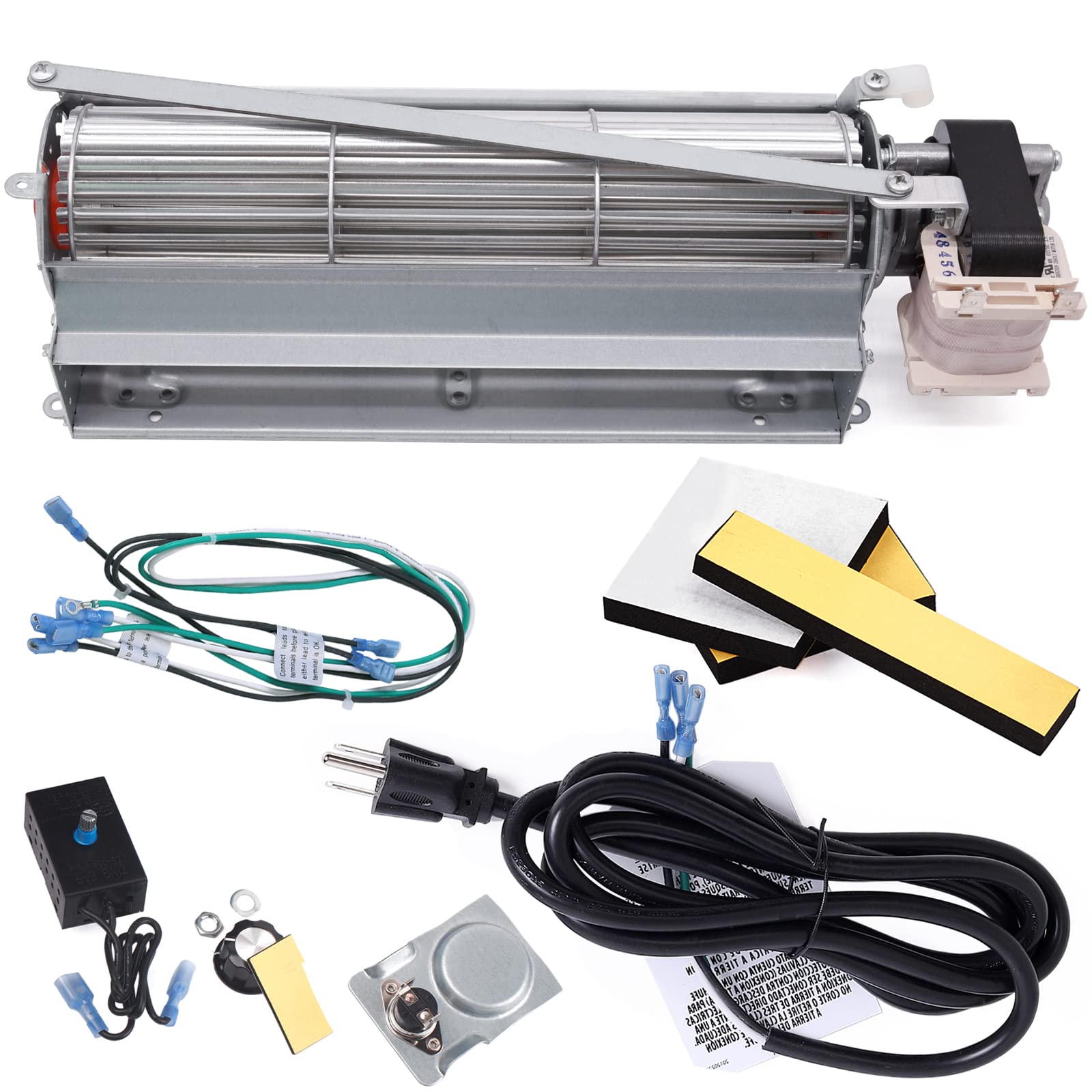 Hipoilk GFK4, GFK4A Fireplace Blower Fan Kit for Heatilator Fireplaces, FK4 GFK4B Fireplace Blower Fan Kit for Heatilator ND4236 NDV4236I GNDC36 ND4236I GNDC33 NDV4236 NDV3933I ND3933, Temco 36TDVN