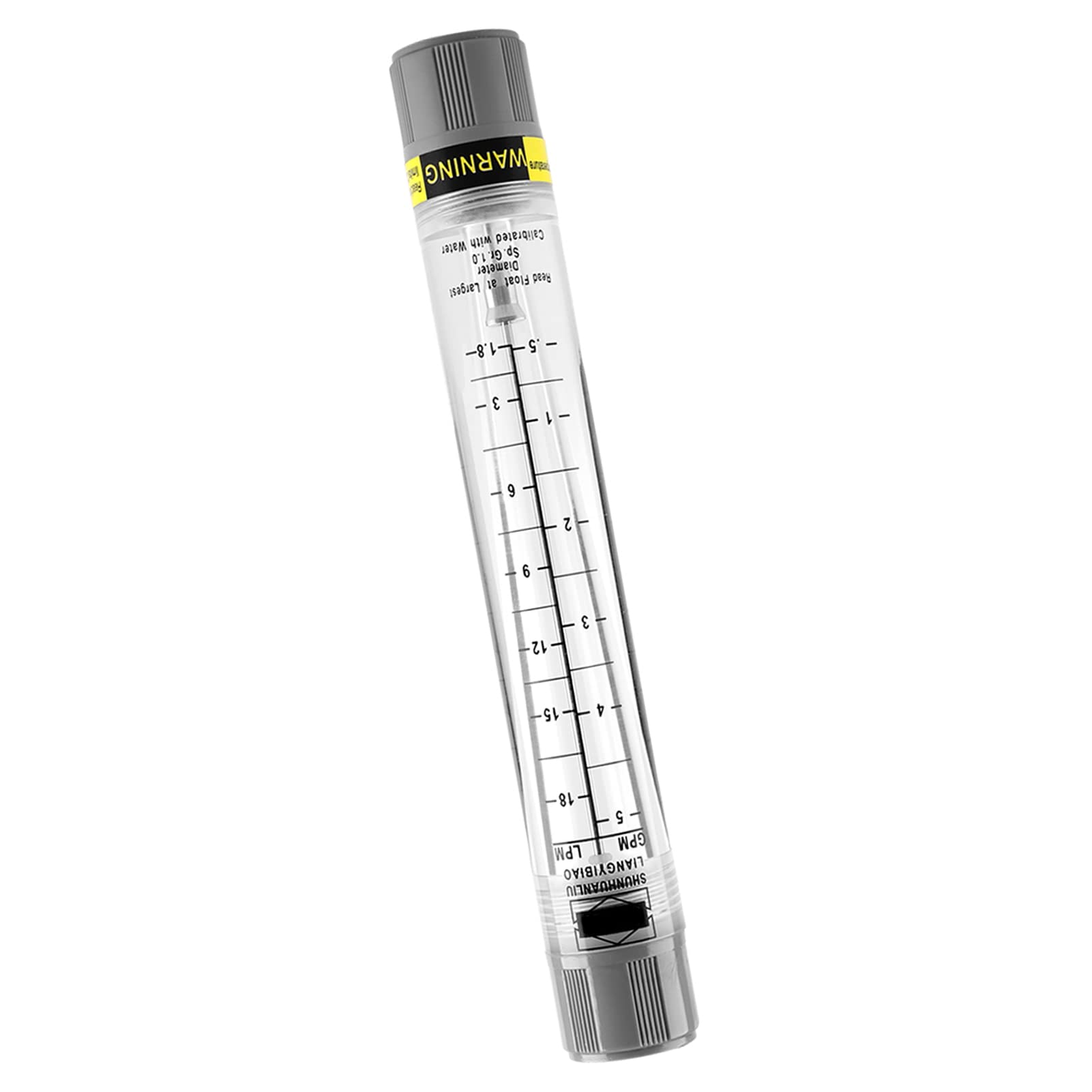 Fafeicy Tube Type Flow Meter, for Gas Liquid Pipeline Flow-Meter 0.5-5 GPM / 1.8-18 LPM Used in Water Industrial Field