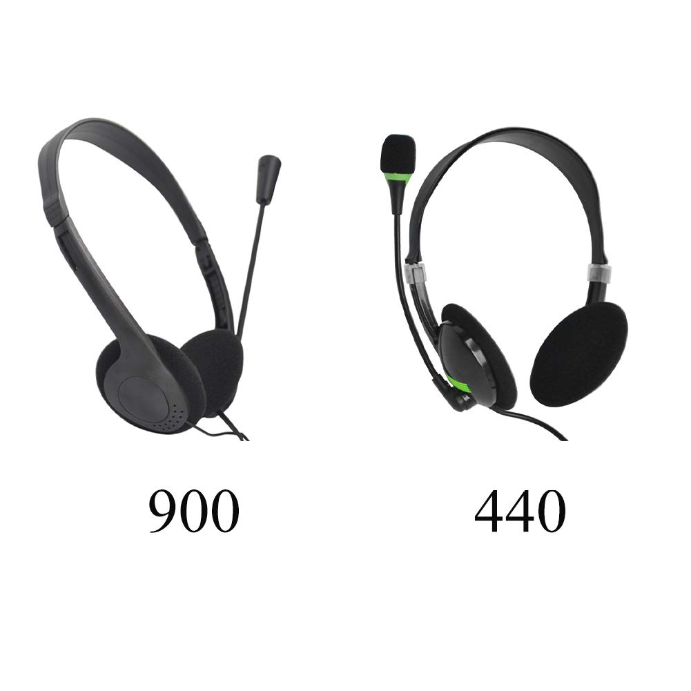 CALIDAKA USB Headset Computer Headset with Microphone, Lightweight PC Headset Wired Headphones Business Headset for Online Courses, Skype Chat, Call Center, Gaming,Noise Reduction