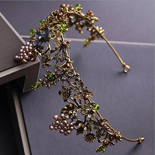 Fairy Crown Tiara - Colourful & Earthy Floral goddess green Woodland Elven Forest Princess Crown
