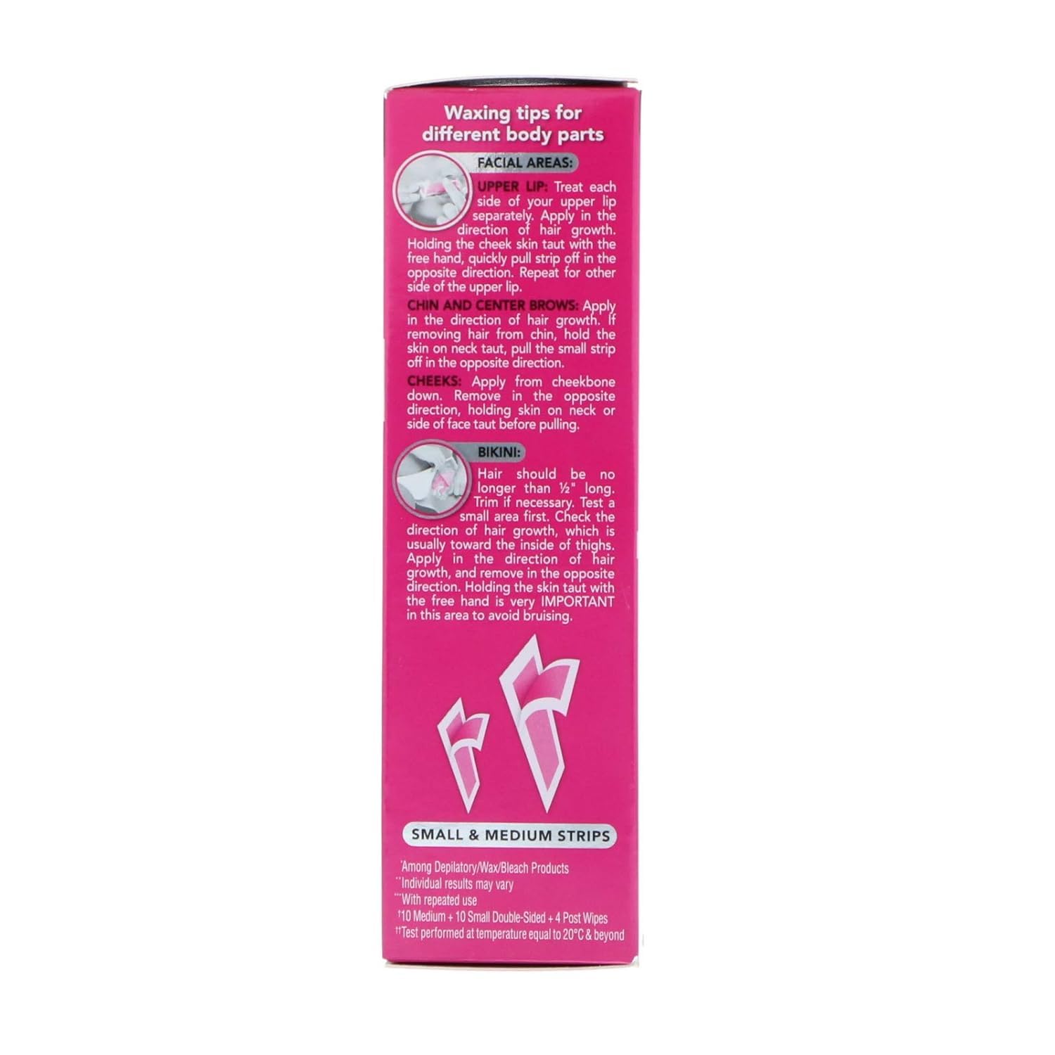 Nair Hair Remover Wax Ready- Strips 40 Count Face/Bikini by Nair