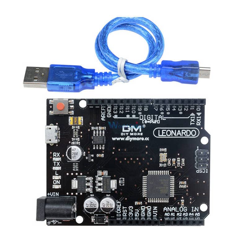 ATMEGA32U4 ATMEGA32U4-AU Leonardo R3 Module for Arduino Development Board Pro Micro USB 3.3V 5V 16MHZ PWM Channel IO Port Cable