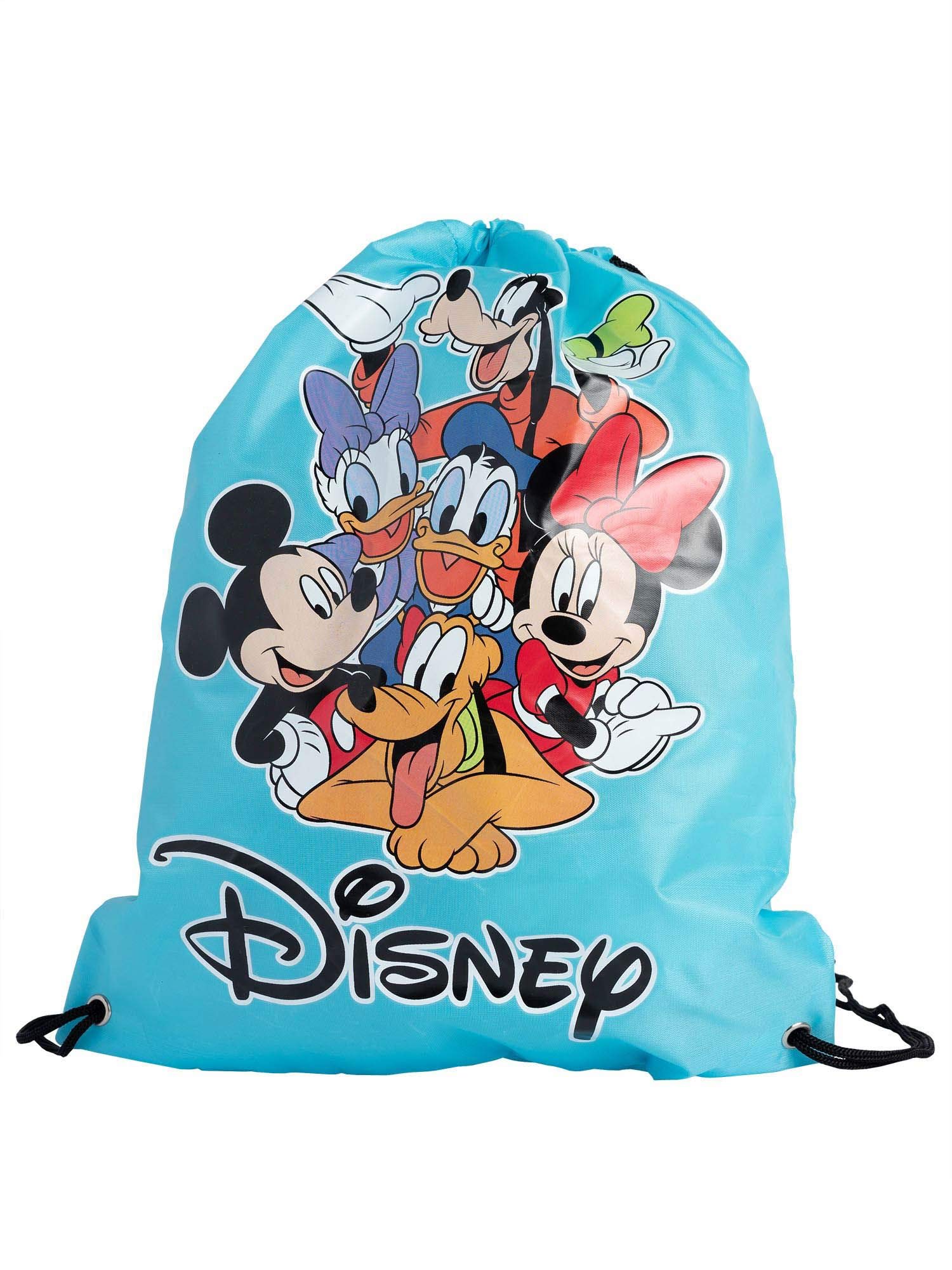 Disney 10" Plush Mickey Minnie Mouse Donald Daisy Goofy Pluto 6-Pack & Bag