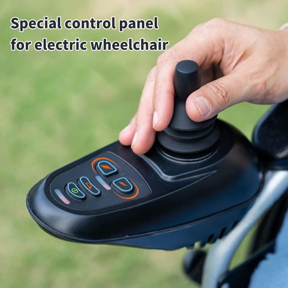 BIAQI Wheelchair Control Keypad Jazzy Power Chair Accessories 4 Buttons keypad Wheelchair Fits D51161.01 D51162.01 D51333.01