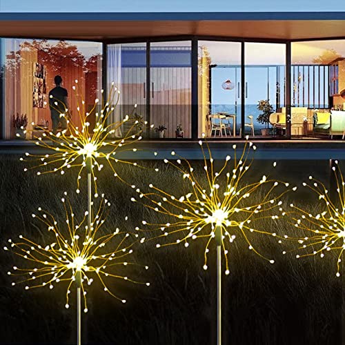 Christmas Lights,Solar Led Lights, Outdoor Lawn Fireworks Lighting, Waterproof Fairy Lights, Suitable for Home Garden Christmas Decor, 120Leds 40Strings