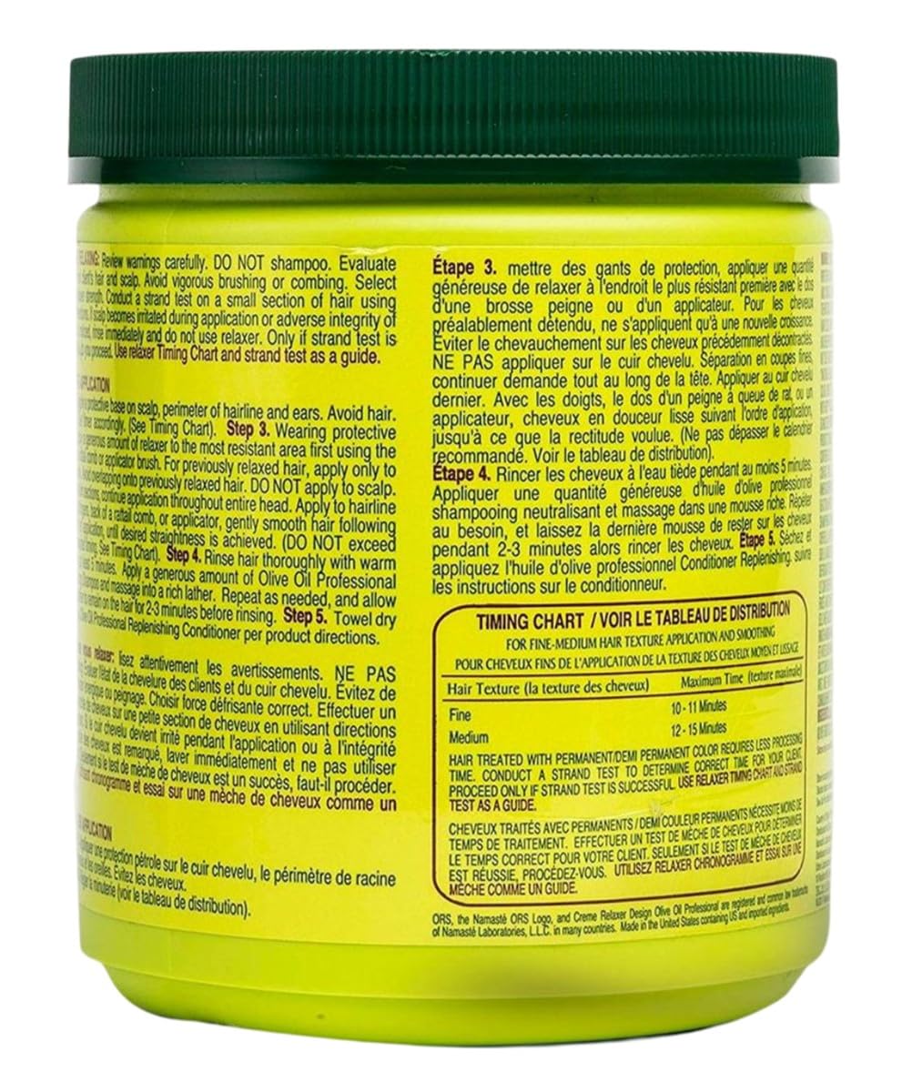 Ors Olive Oil Creme Relaxer Normal 18.75 Ounce Jar (555ml) (2 Pack)
