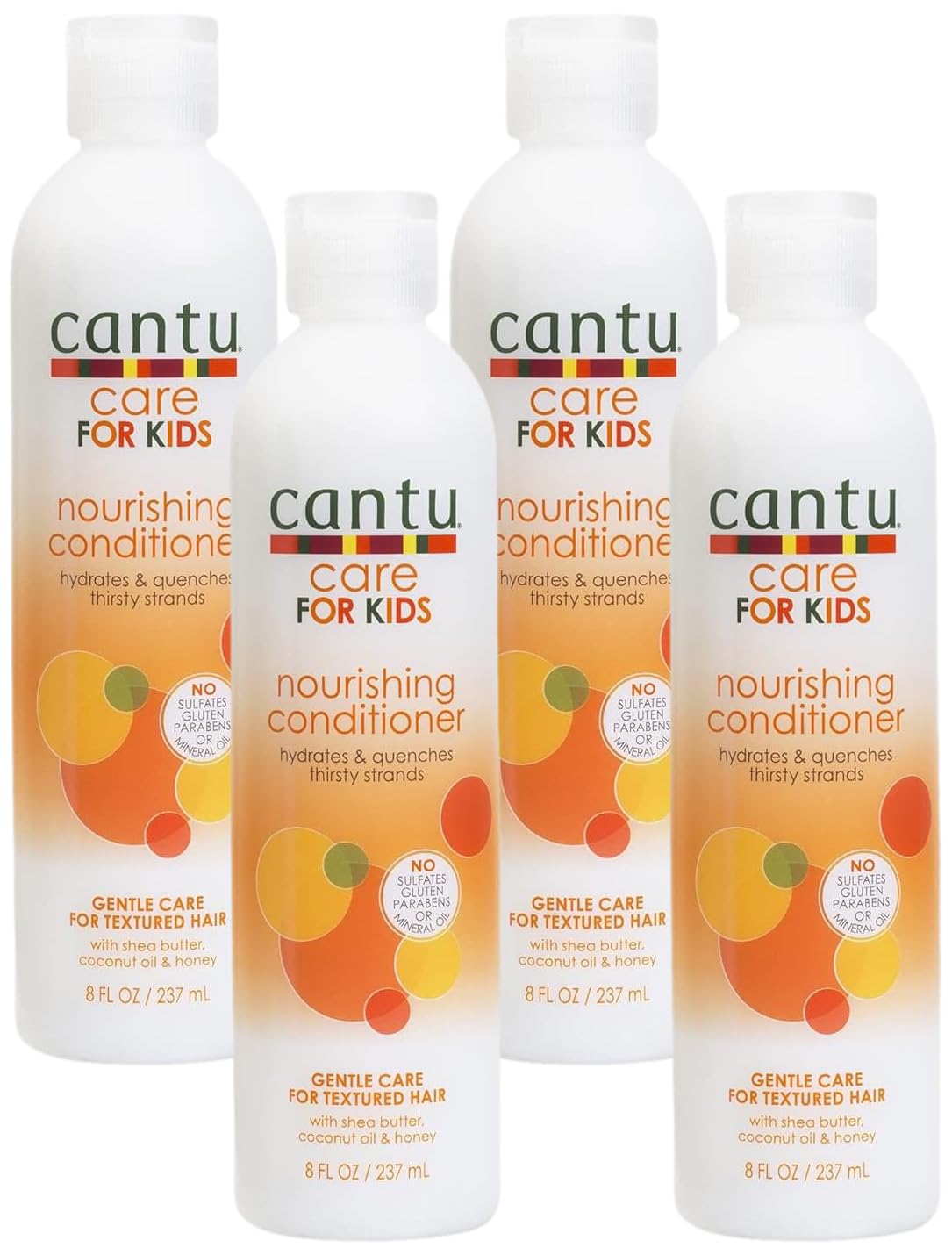 Cantu Care for Kids Nourishing Conditioner, 8 fl oz (Pack of 4)