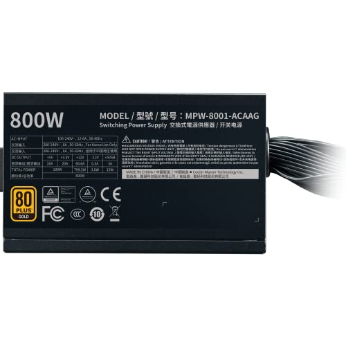 Cooler Master G800 Gold Entry Level 80 Plus Gold ATX Power S