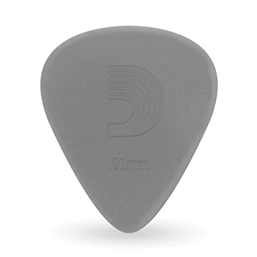 D'Addario Accessories Nylflex Guitar Picks - Nylon Guitar Picks with Grip - Great for Vintage Electric Sounds and Acoustic Strumming - 10 pack, Light (.50mm)